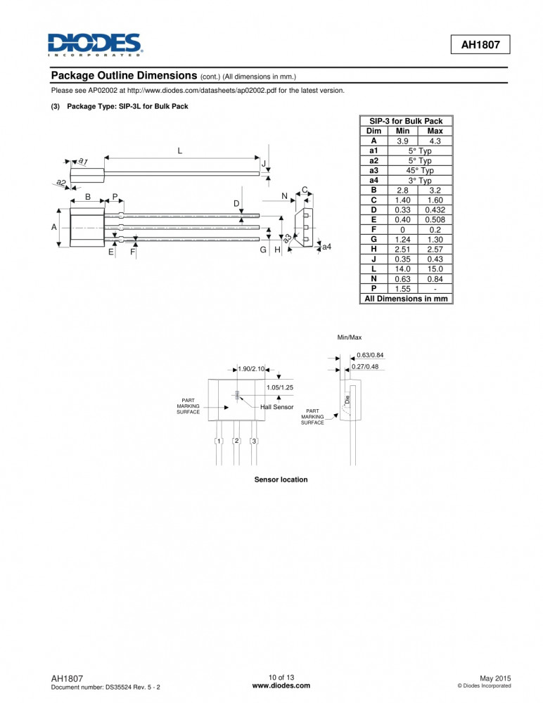 AH1807 datasheet page 10
