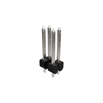 MX150 Dual Row Header, Vertical, 4 Circuits, 2.50µm Tin (Sn) Plating, 16.09mm Mating Pin Length, 3.05mm PC Tail Length for sale