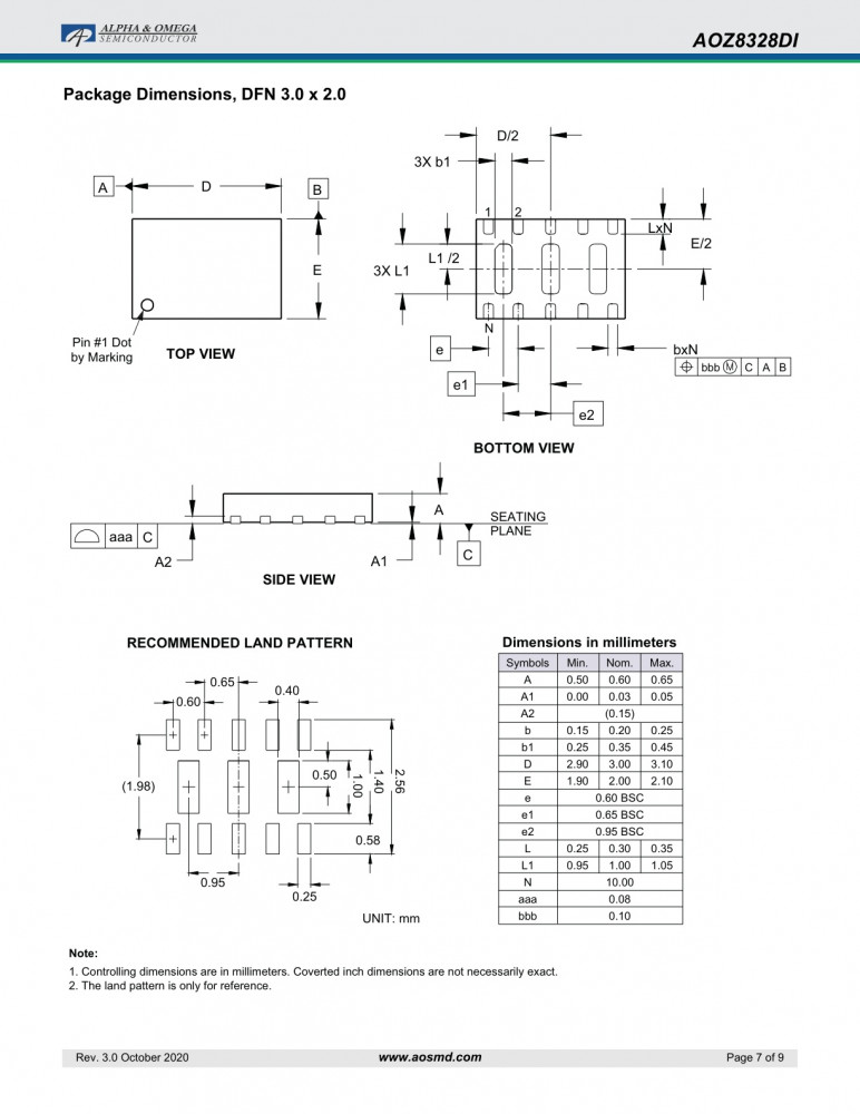AOZ8328DI datasheet page 7