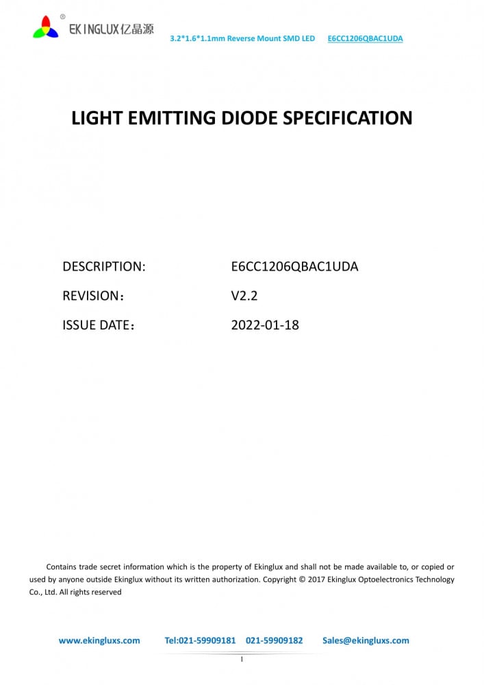 E6CC1206QBAC1UDA datasheet page 1