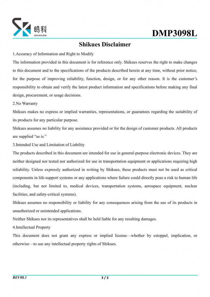 DMP3098L datasheet page 3