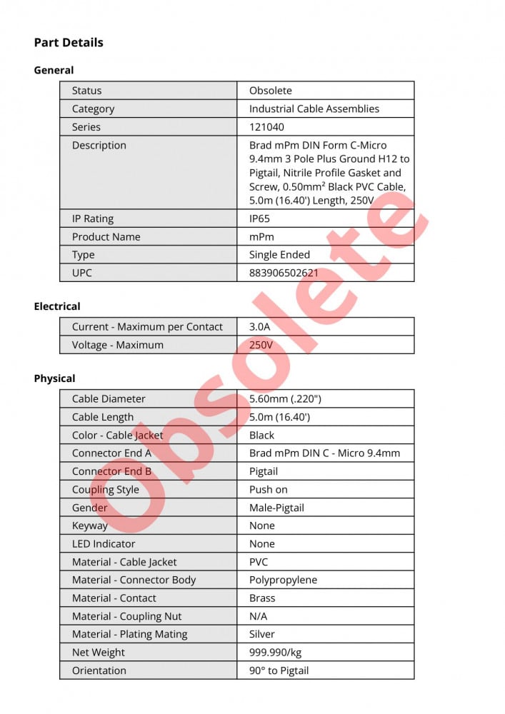 Product drawing page 2