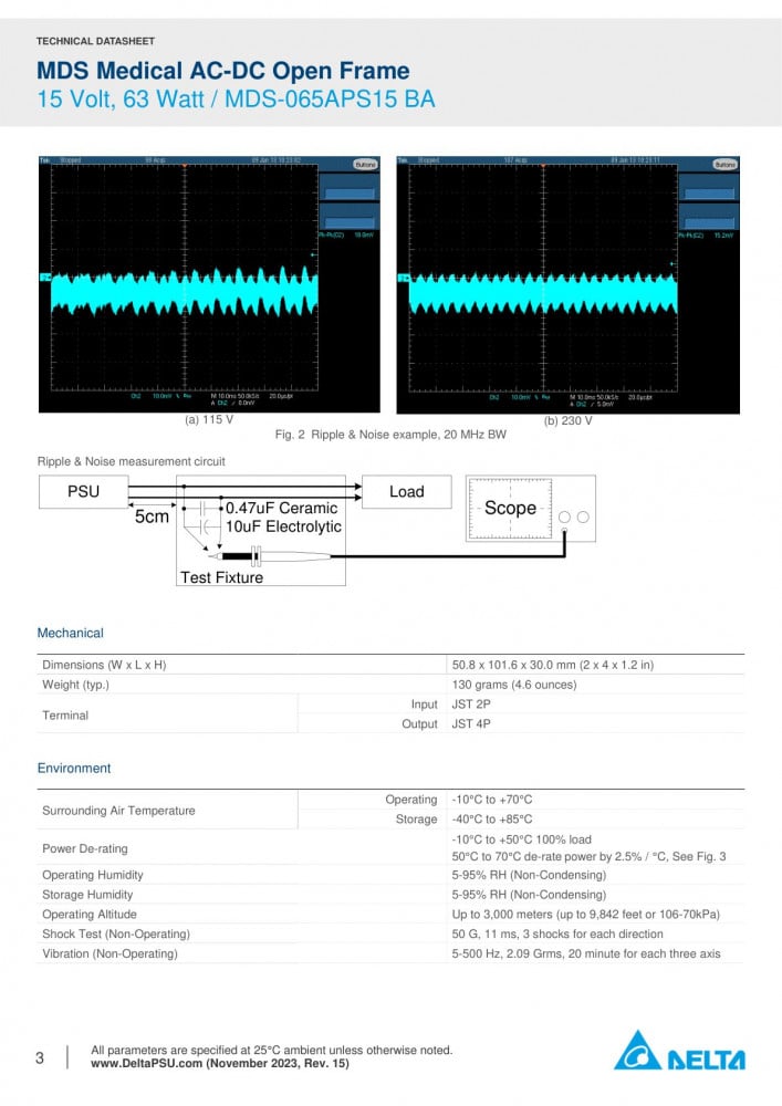 MDS-065APS15 BA datasheet page 3