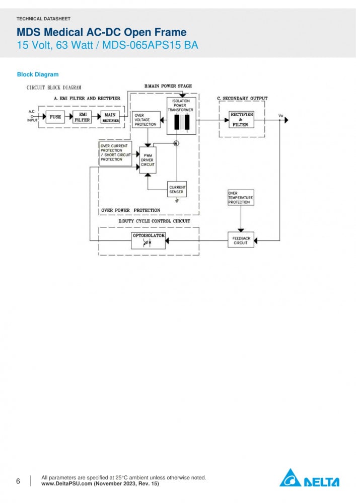 MDS-065APS15 BA datasheet page 6