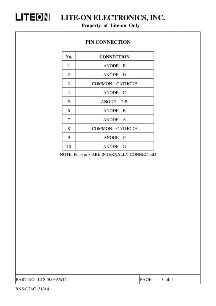 LTS-5003AWC datasheet page 4