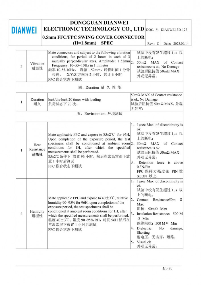 DIANWEI 8.15A0.004200 specification page 8