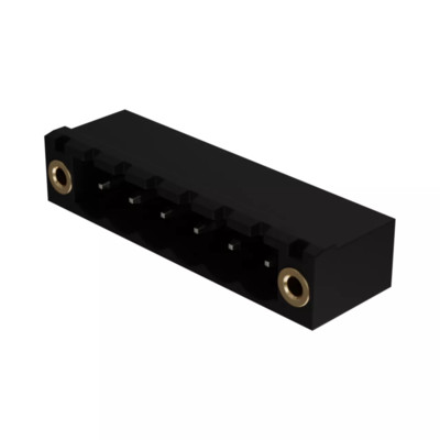 5.00mm Pitch Eurostyle Right-Angle PCB Header, with Threaded Retention Inserts, 6 Circuits for sale