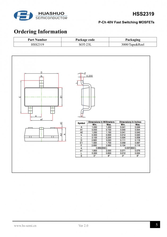 HSS2319 datasheet page 5