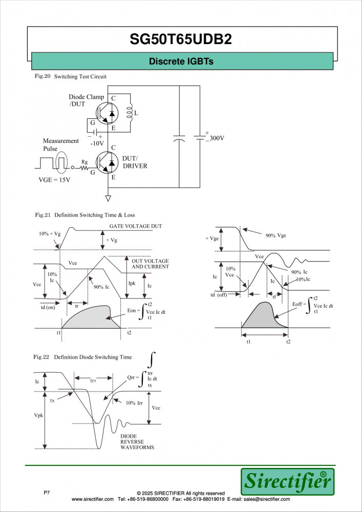SG50T65UDB2 datasheet page 7