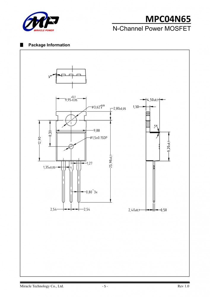 MPC04N65 datasheet page 5