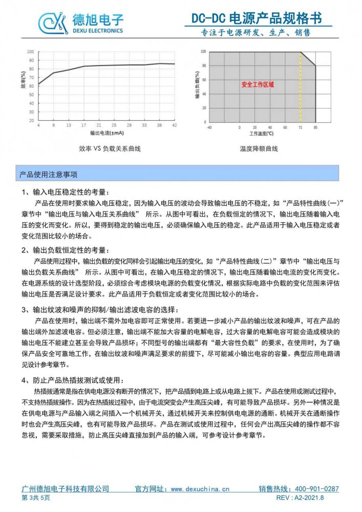 E1212S-1W datasheet page 3