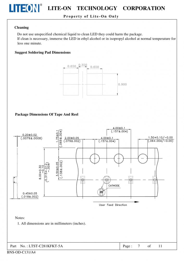 LTST-C281KFKT-5A datasheet page 8