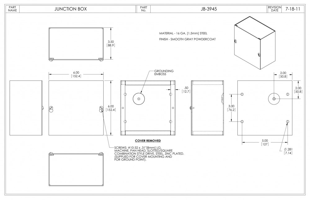 JB-3945 product document preview