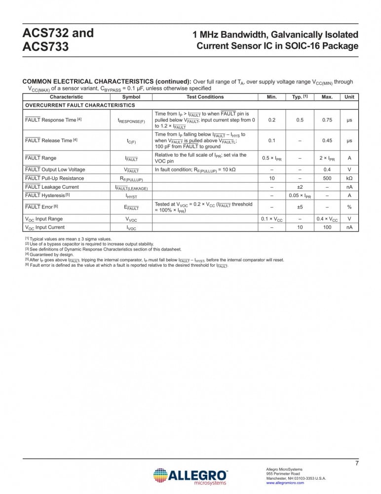 ACS733 datasheet page 7