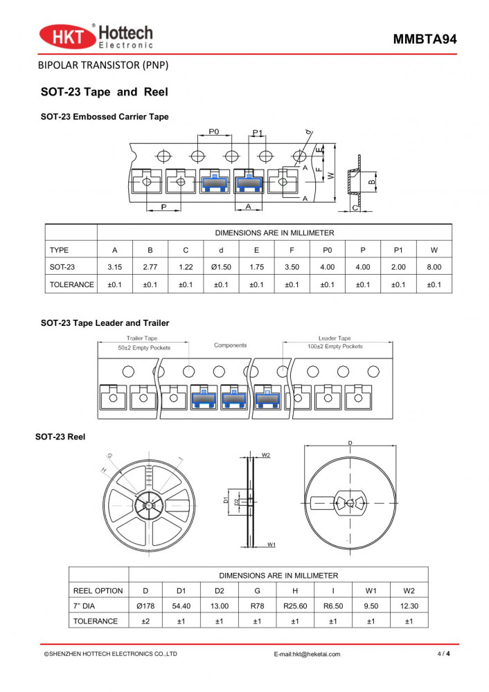 MMBTA94 technical document page 4
