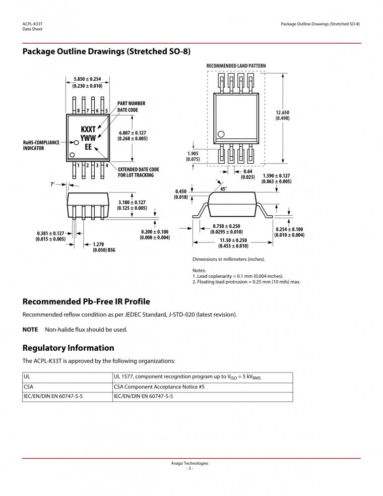 ACPL-K33T-500E datasheet page 3