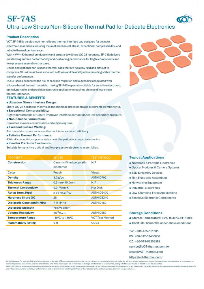 SF-74S technical document page 1