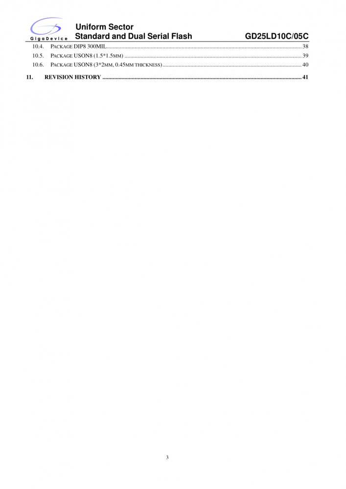 GD25LD05C datasheet page 3