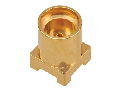 MMCX Jack, Straight, PCB Receptacle, Surface Mount, Brass Body, Gold (Au) Plating, Tape and Reel, 50 Ohms for sale