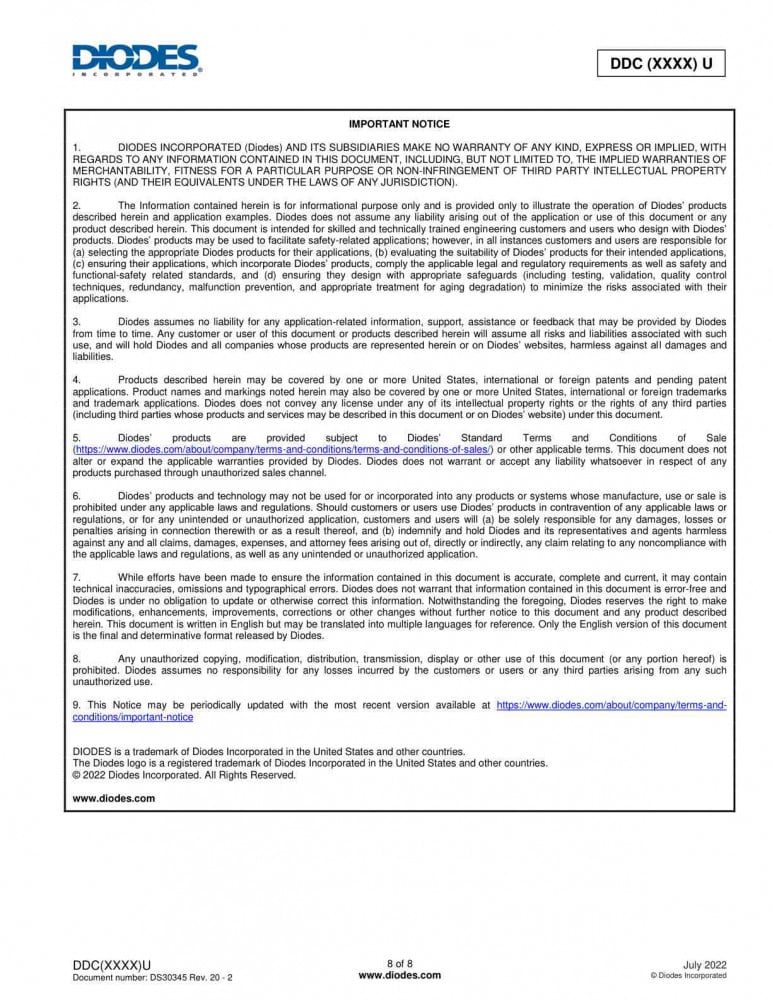 DDC143ZU-7-F datasheet page 8