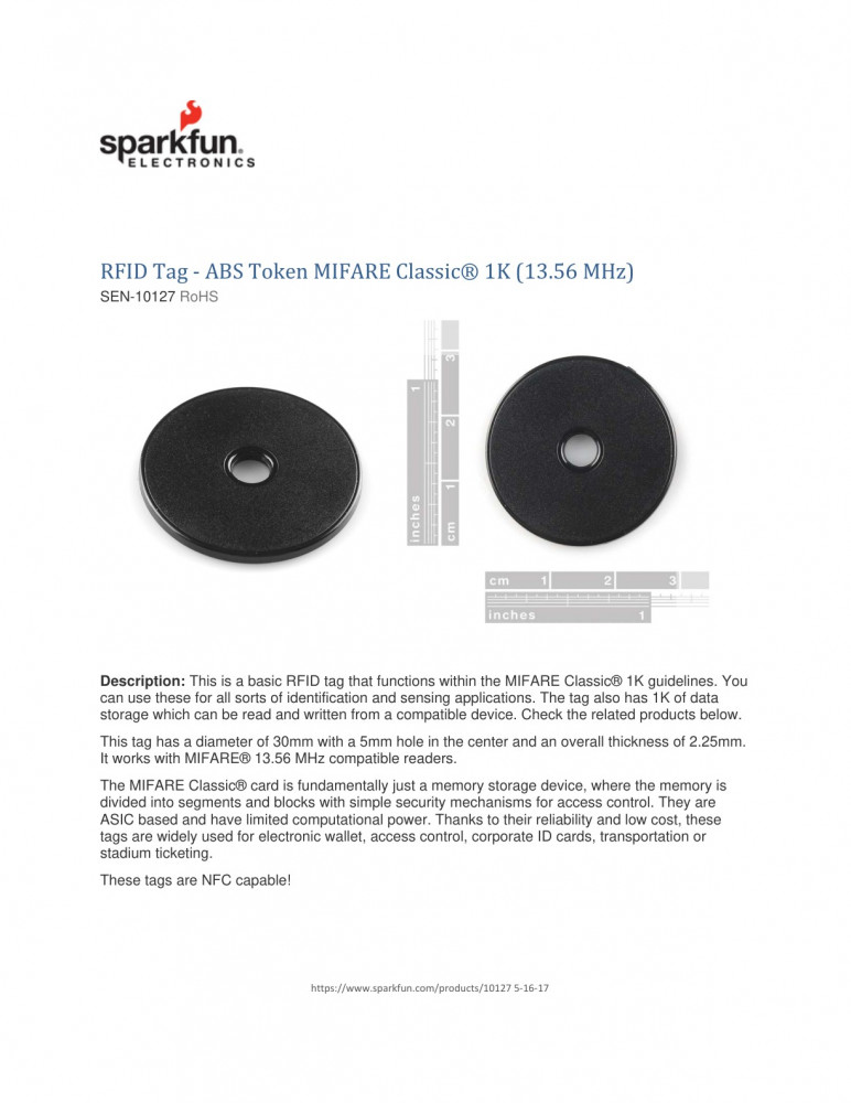 SEN-10127 technical document preview