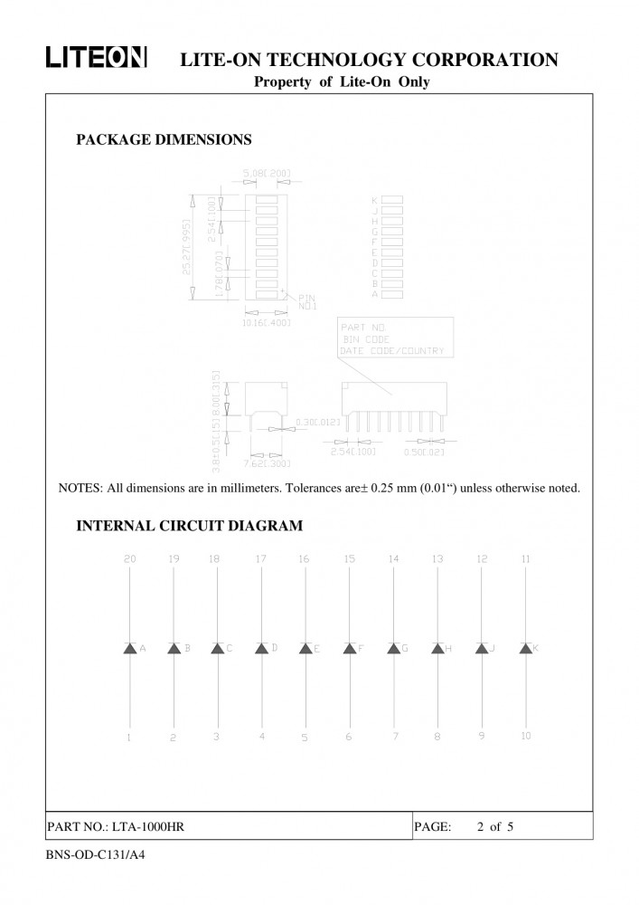 LTA-1000HR datasheet page 3
