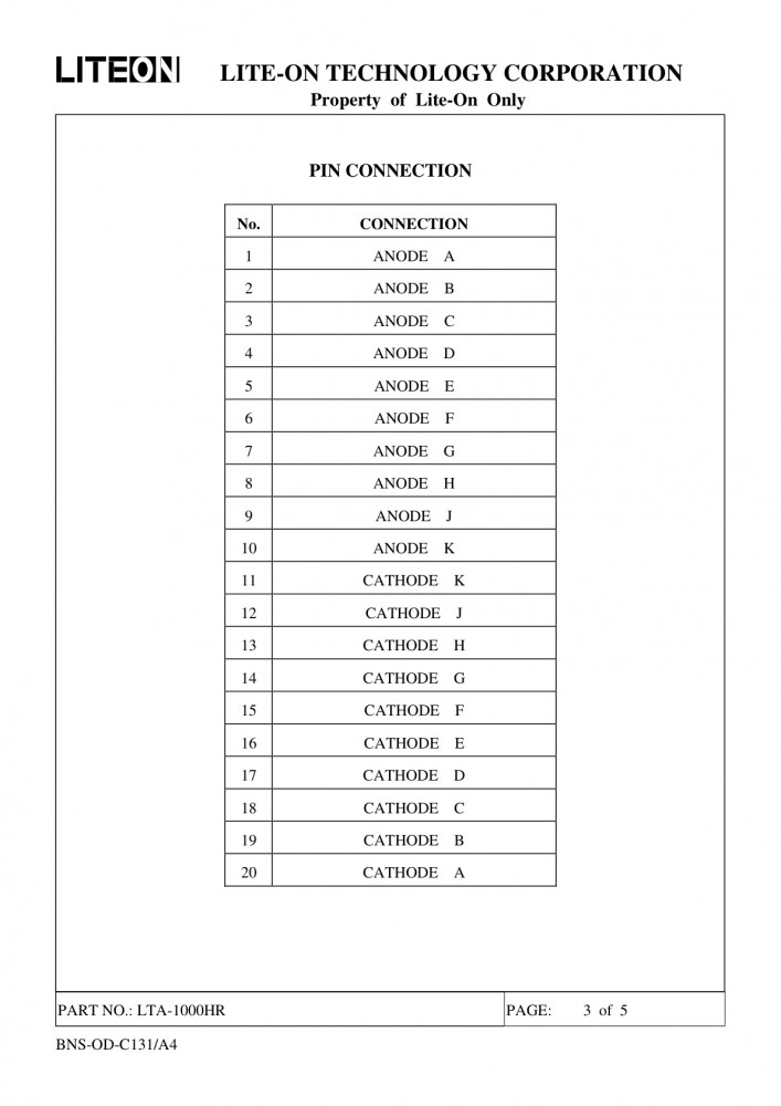 LTA-1000HR datasheet page 4