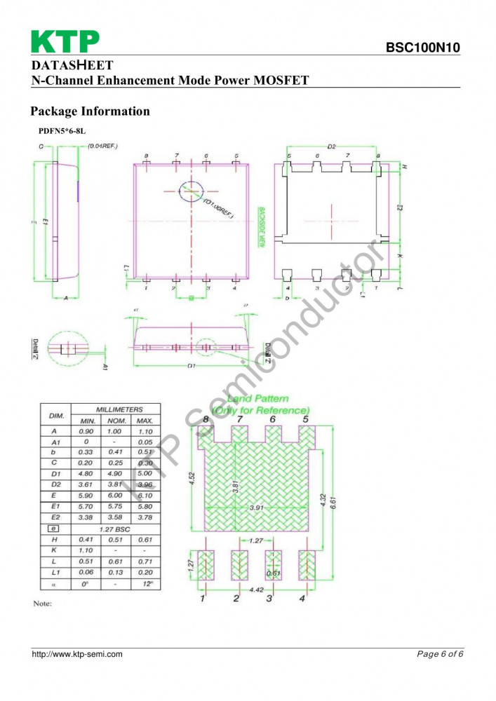 BSC100N10 datasheet page 6