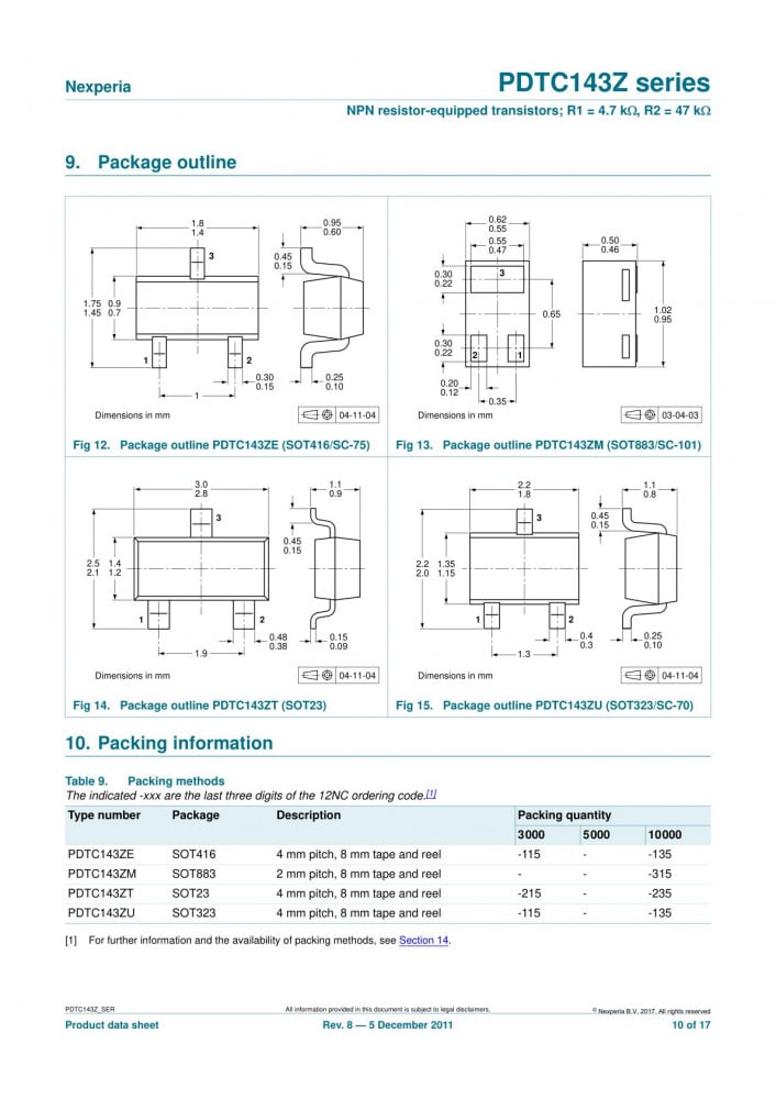 PDTC143ZT datasheet page 10