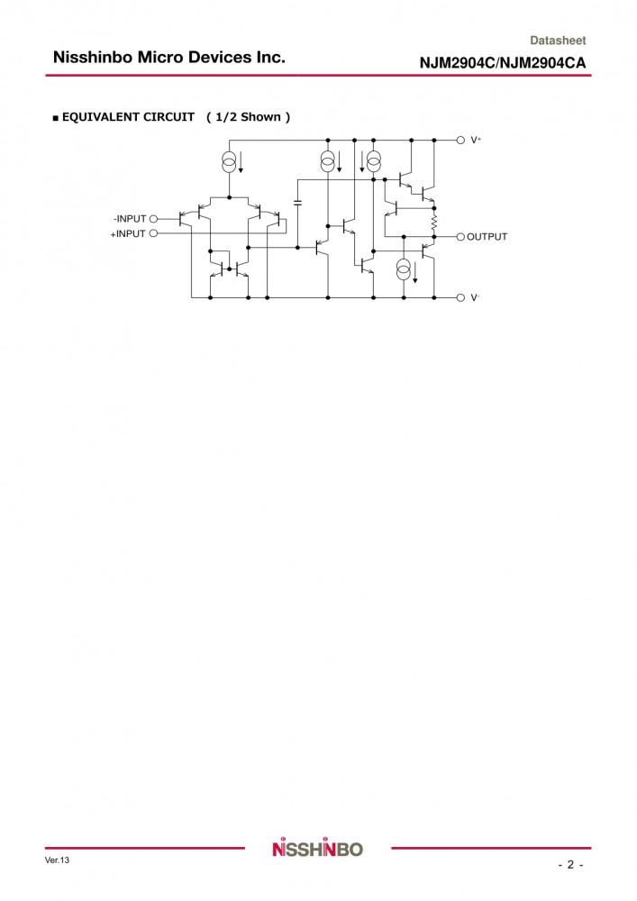 NJM2904C datasheet page 2