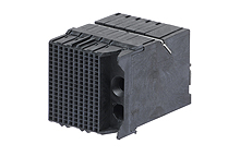 Impact 100 Ohm 6 Pair Right-Angle Daughtercard Receptacle, Right Guided,  10 Columns, 180 Circuits, Plated Through Hole Dimension 0.46mm, Lead-Free for sale