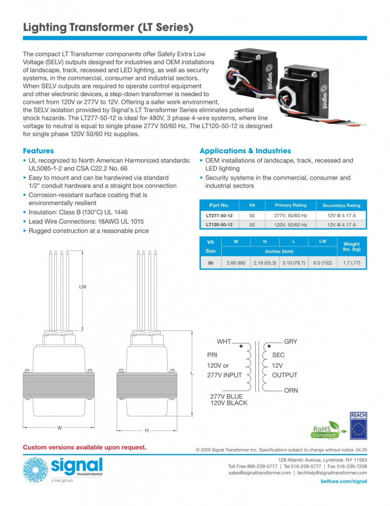 LT120-50-12 technical document