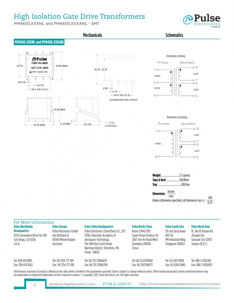 PH9400.122NLT datasheet page 2