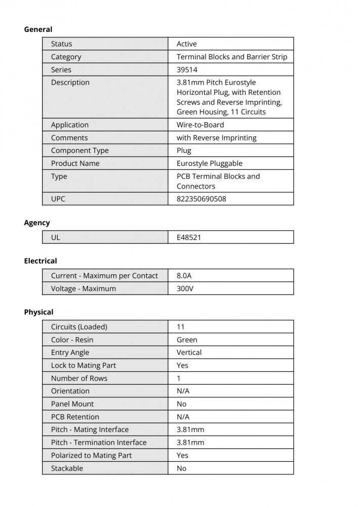 MOLEX 395145211 product document image, page 2