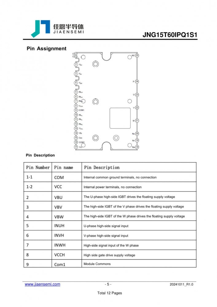 JNG15T60IPQ1S1 datasheet page 5