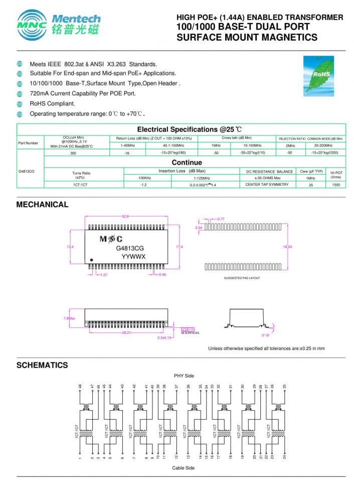 G4813CG technical document page