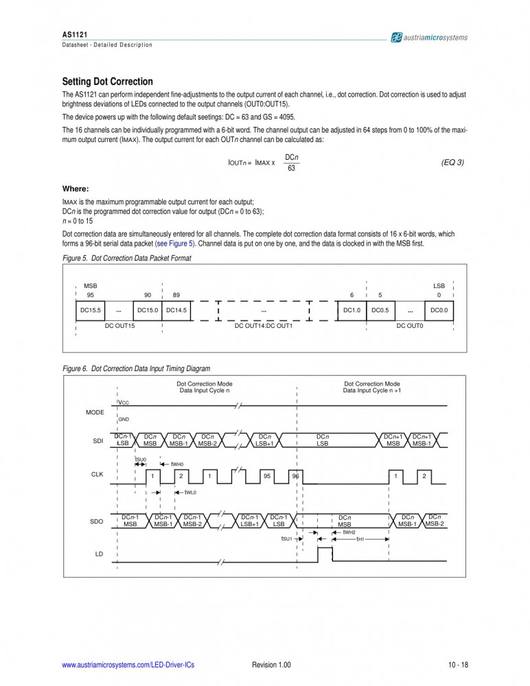 AS1121 technical document page 10