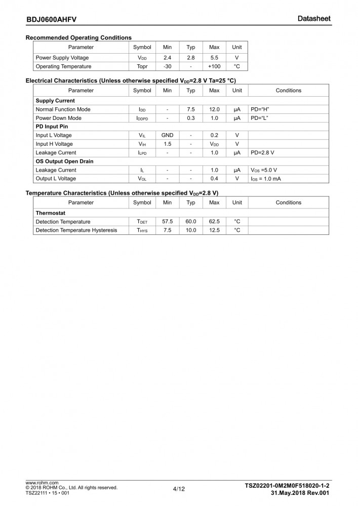 BDJ0600AHFV-TR technical document page 4