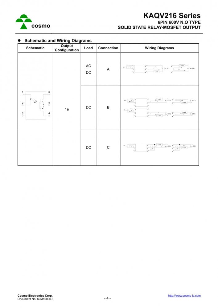 KAQV216 datasheet page 4