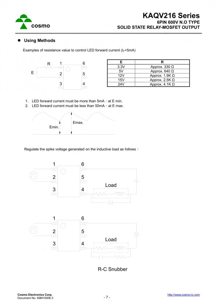 KAQV216 datasheet page 7