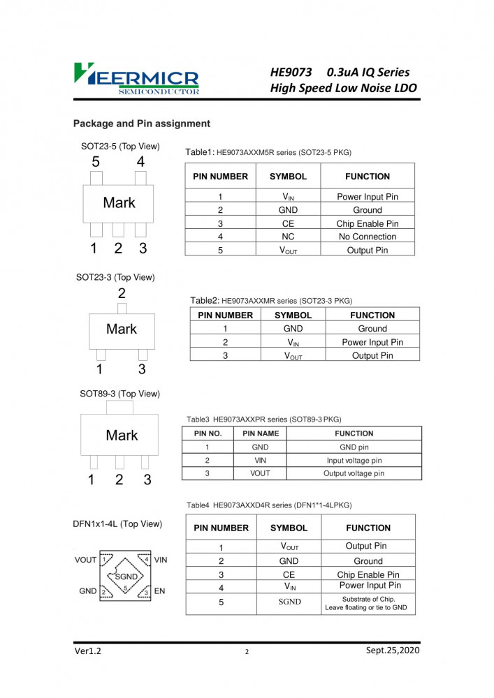 HE9073 datasheet page 2