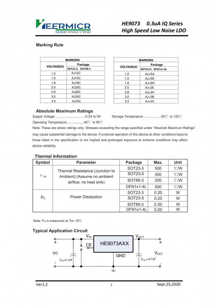 HE9073 datasheet page 3