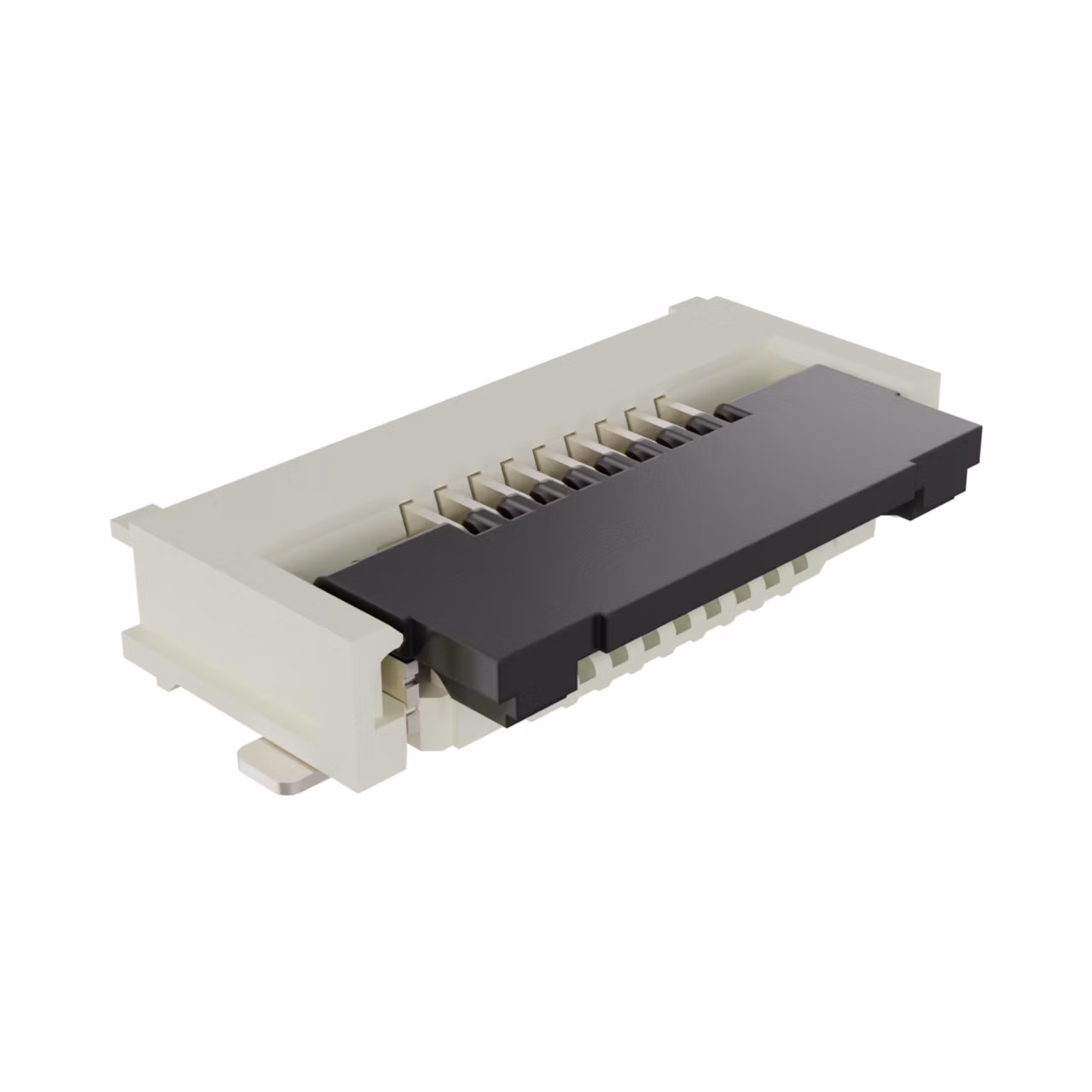 Easy-On FFC/FPC Connector, 0.50mm Pitch, 1.90mm Height, Single Bottom Contact (FS19), Right-Angle, Surface Mount, ZIF, 9 Circuits, Tin-Bismuth Plating for sale