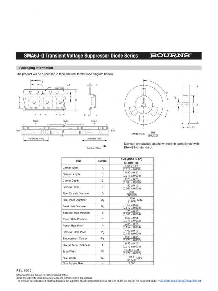 BOURNS SMA6J-Q datasheet page 5