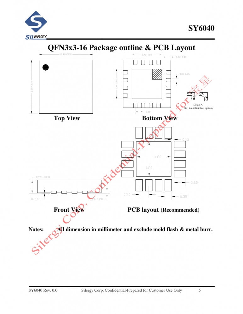 SY6040QDC datasheet page 5