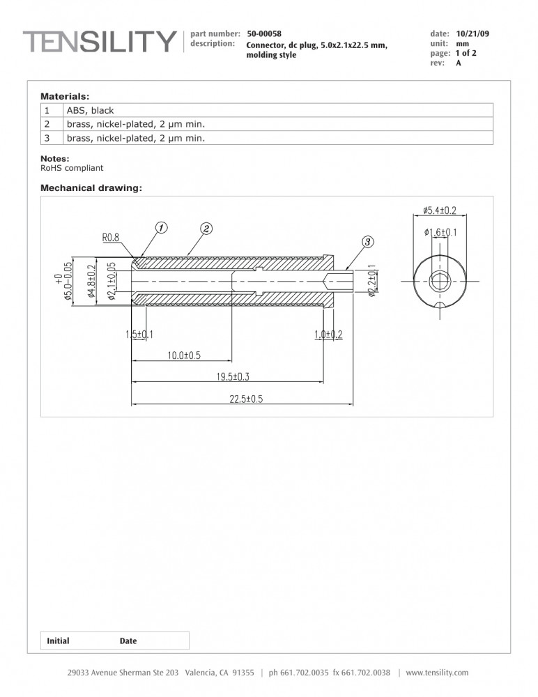 50-00058 technical document page 1