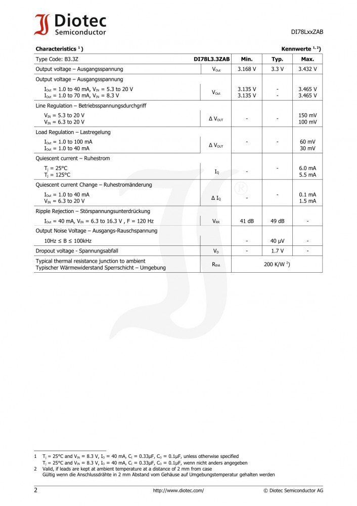 DIOTEC DI78L15ZAB datasheet page 2