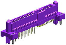 1.27mm Signal Pitch, 0.80mm SCSI Pitch, 1.27mm Power Pitch SAS-3 Receptacle, Vertical, Hybrid, with Blade, 3.00mm PCB Thickness, 29 Circuits, with Cap, Embossed Tape on Reel, Lead-Free for sale