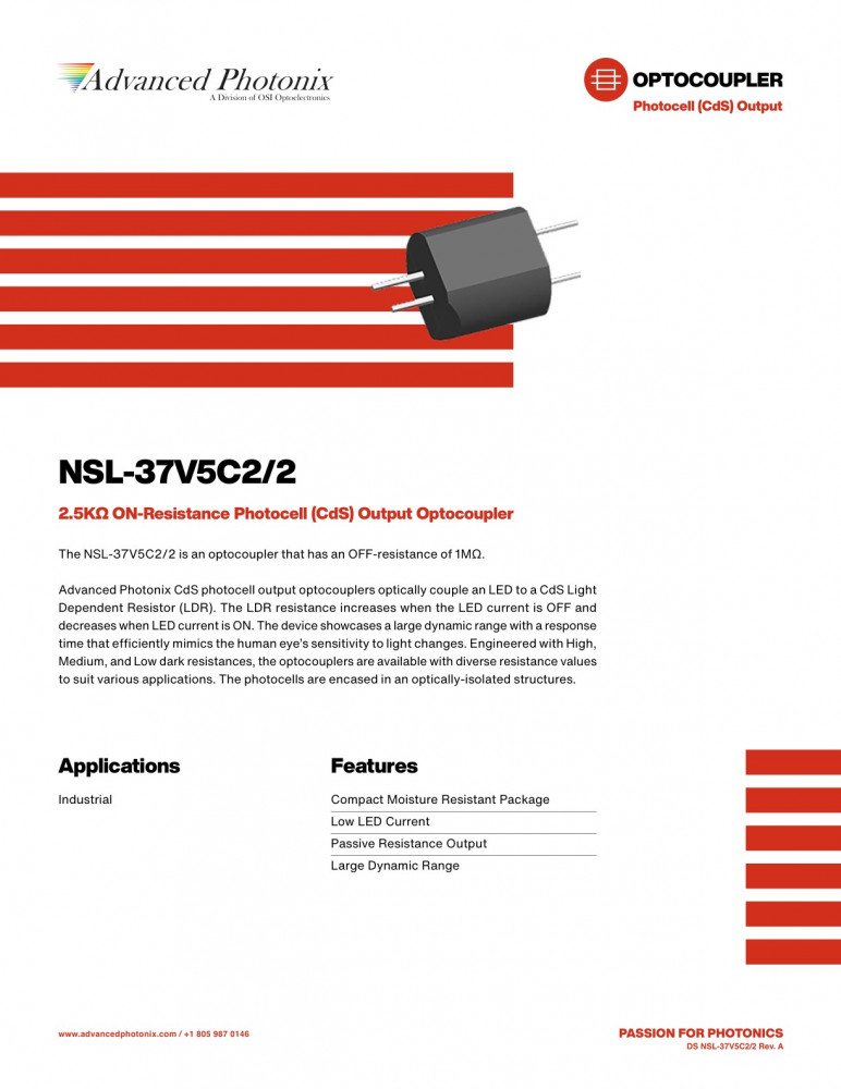 NSL-37V5C2/2 datasheet page 1