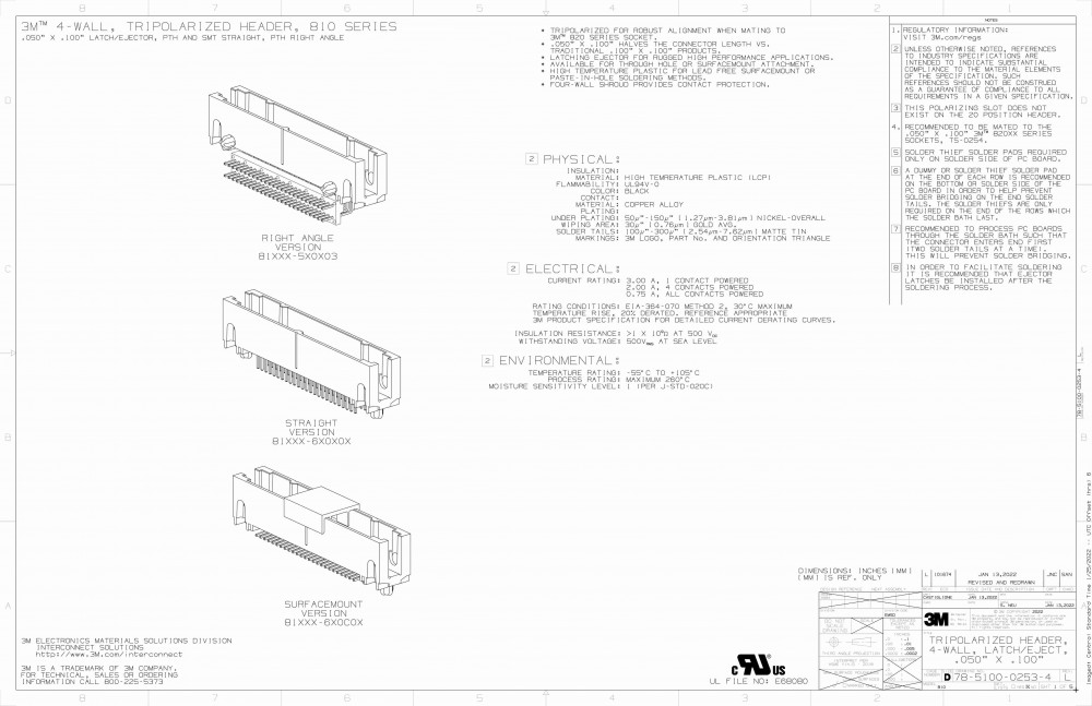 3M 3505-28 technical document page 1